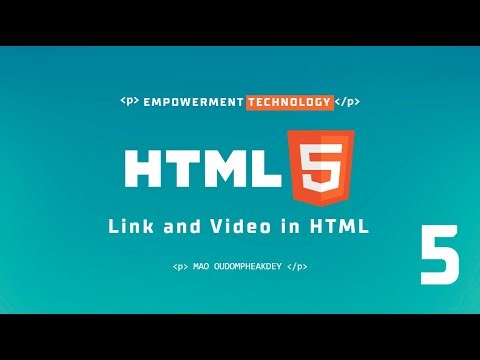 HTML Part 5 Link and Video HTML| Learn HTML From Zero | Celikdey Official