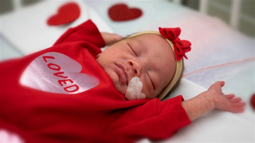 Smallest sweethearts at Novant Health NICUs dress up for Valentine’s Day