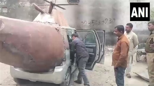 45K views · 293 reactions | #WATCH | Uttar Pradesh: "Helicopter" Car Lands with a Bump: Seized by UP Police After Video Goes Viral | WION | Facebook