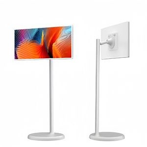 [Hot Item] 32 Inch HD Android Smart TV Touch Screen Wireless Monitor Interactive Touch Screen with Built-in Battery Moveable Stand TV