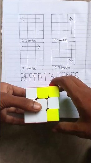 3×3 Rubic's Cube Puzzle Tutorial ll Rubic's Cube Trending Trick ll 🇮🇳 #cube #shorts