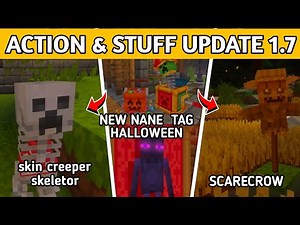Action & Stuff 1.7 Update Spooky Season🎃 || MINECRAFT PE