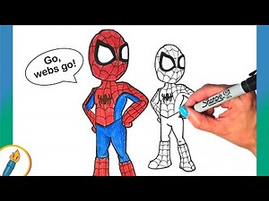 How to Draw Spidey | Spidey And His Amazing Friends