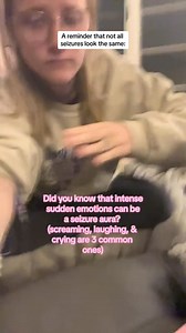 Not all seizures look the same! CW- focal #seizure this seizure aura was different than my normal, this has happened a few times with crying and once laughing uncontrollably for no reason. Ive learned a lot recently just experiencing many different auras and types of seizures; you aren’t alone ❤️#seizuresawareness #epilepsy #chronicillness #disabilityawareness #wlw #servicedogteam #seizureresponsedog #chronicallylindsay #seizuresuck #focalseizure #spoonielife #seizuredisorder #aura #seizureaura 