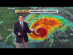 LATEST TRACK: Hurricane Florence bringing dangerous conditions as it hammers the coast