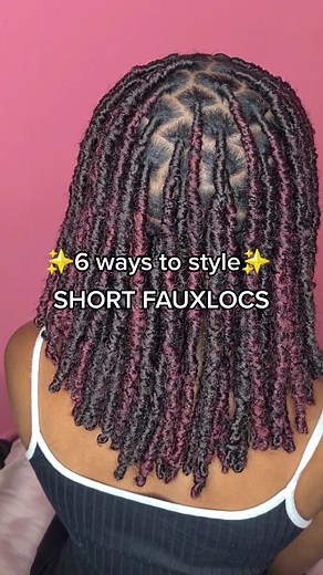 Short Faux Locs Styling Tips