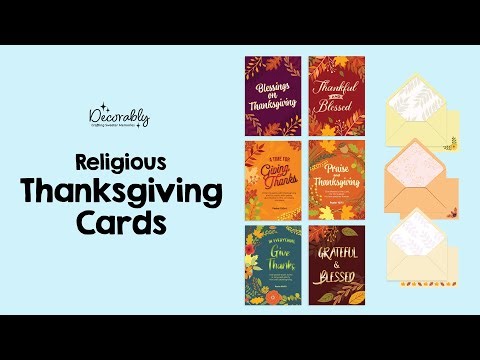 🍁🕊️ Beautiful Religious-Themed Thanksgiving Card Pack | Happy Thanksgiving Cards with Envelopes 🍂✨