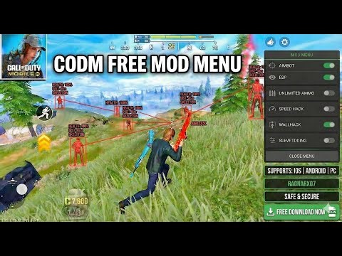 FREE CODM MOD MENU APK COD MOBILE WALLHACK AIMBOT ESP DOWNLOAD CHEATS NO RECOIL CODM APP IOS ANDROID