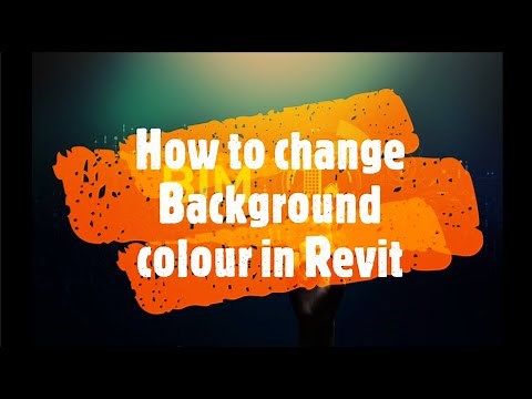 How to change background colour of revit