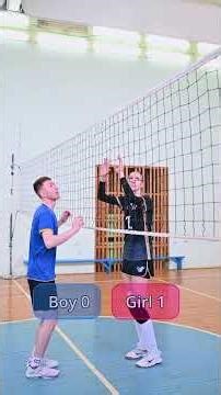 Tall Girl vs short Boy: 190cm vs 180cm Volleyball Challenge! 😱🏐#volleyball #tallgirl