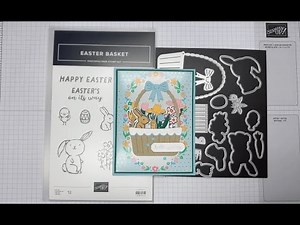 Stampin’ Up! Easter Basket Hello Spring Card Tutorial #diy #patternedpaper #papercrafting #handmade