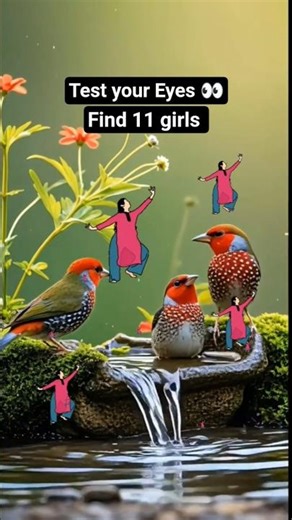 find dancing girl eye test 👀 || #shorts