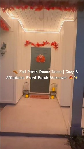 🍂 Fall Porch Decor Ideas | Cozy & Affordable Front Porch Makeover 🍁✨