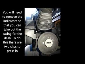 How to Change the dash LED's in a Corsa C