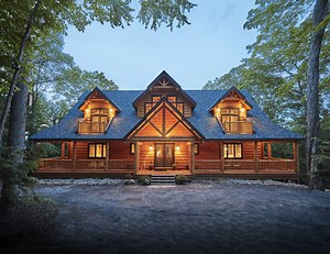 Citadel PPK Luxury Log Home Plan | True North Log Homes
