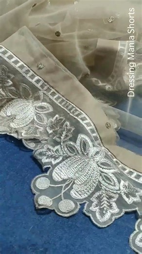 Net Dupatta Designing #viral #ideas #designing #fashion #dupatta | Dressing Mania