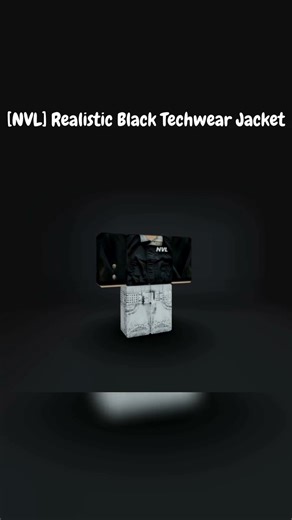 [NVL] Realistic Black Techwear Jacket