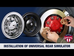 Installation of Universal Rear Wheel Simulators with Ring Bracket