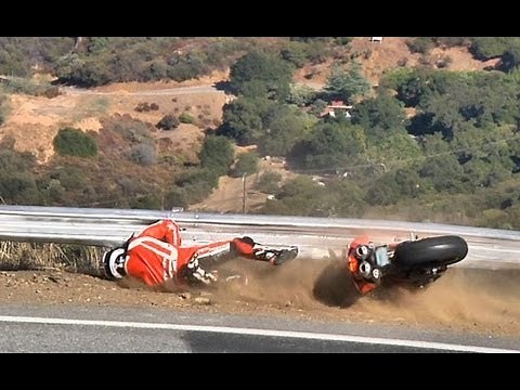 Heavily Modified Ducati 1098r Crash