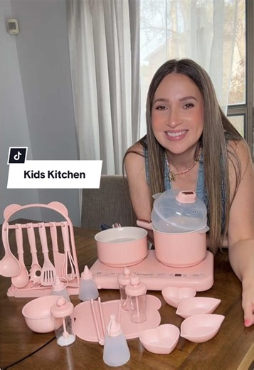 Pink Double Stove Children’s Cooking Kitchen Set