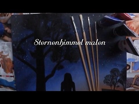 Einen Sternenhimmel malen