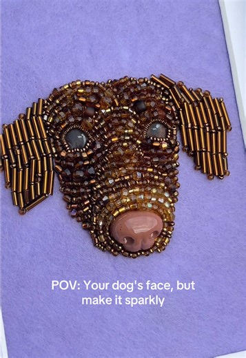 Sparkly Dog Portraits: The Art of Bead Embroidery