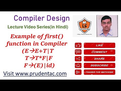 FIRST function in Compiler ( E--E+T|T, T--T*F|F, F--(E)|id ) | FIRST and FOLLOW function