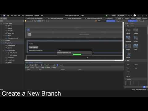 Create a new branch in Mendix