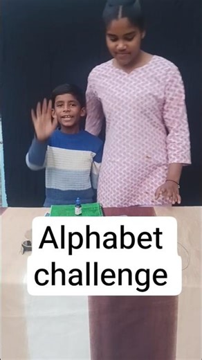 🪨🗞️✂️ alphabet challenge with gourav 🫰🏻😊 #shorts