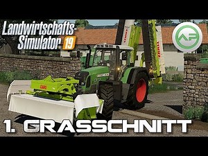 LS19 - HOF BERGMANN // #2 // 🅴🆁🆂🆃🅴🆁 🆂🅲🅷🅽🅸🆃🆃 // ✂️ Grasschnitt ✂️ mit GPS-Einsatz