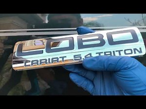 How to debadge and replace F-150 badge/emblem (F150 LOBO Badge)