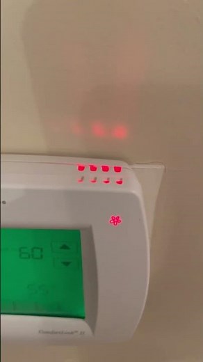 Why TRANE thermostat showing err code