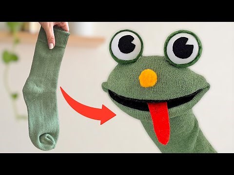 How to Make a Frog Sock Puppet 🐸 Fun DIY Project