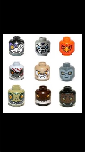 9 lego heads