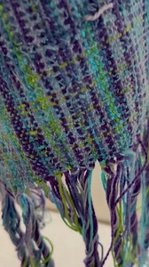 Vintage Hand Woven Table Runner, Blue/purple With Fringed Ends, 23.5 Inches Long, 7.5 Inches Wide - Etsy