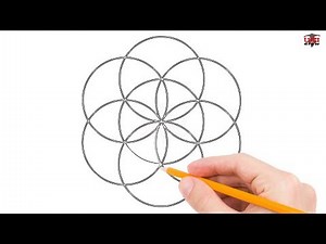 How to Draw the Flower of Life Step by Step Easy for Beginners – Simple Drawing Tutorial