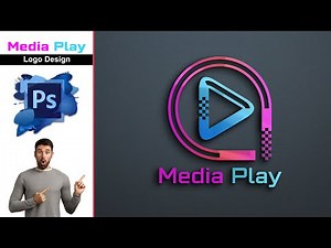 Media Play Logo Design Tutorial in Adobe Photoshop