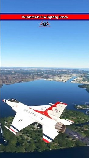 Solo Thunderbird F-16 Soars Over Toronto in Stunning Flyby!