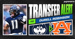 Auburn adds commitment from UConn RB transfer Durell Robinson