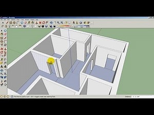 Sketchup modeling a floor plan pt.1 | التصميم الداخلي سكتش اب