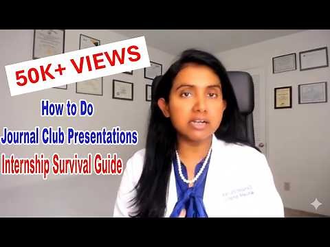 How to do Journal Club Presentations #journalclub #residency #residentphysician #presentations #IMG