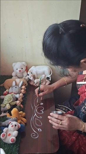 Daily Side Border Design Ideas | Simple & Stunning with Suddha & Brush | #Shorts🎨