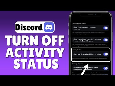 How To Turn Off Activity Status On Discord | iOS & Android