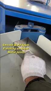Smooth Weld Seam Finishing on Sheet Metal Joints#weldgrinding #weldseamgrinding