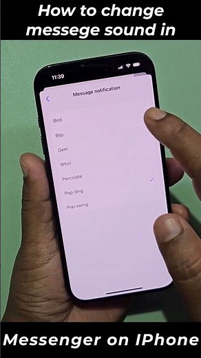 How to change notification sound in messenger on iphone #iphonenotification #notificationtone
