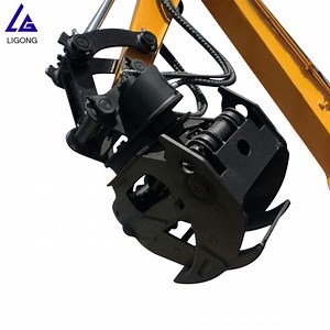 [Hot Item] Ligong Wholesale Mini Log Grapple and Hydraulic Grapple Rotator with Wood Grab Excavator