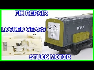 How to fix repair Trackmaster Dodge with stuck motor and locked gears