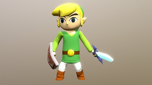 Link Zelda The Wind Waker - 3D model by Pierrick Le Texier (@pick94)