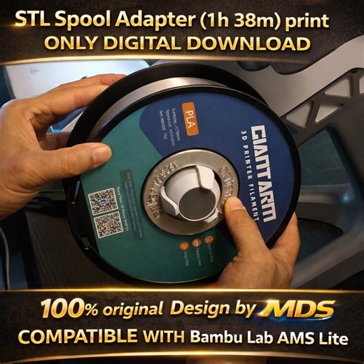 Bambu Lab AMS Lite Spool Adapter for Giantarm & Geeetech Filaments | STL Digital Download - Etsy