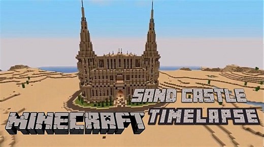 Minecraft Sand Castle Building TimeLapse video Minecraft Map
